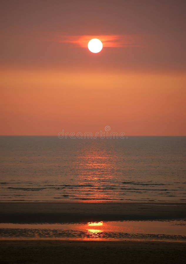 Sunset on the water stock photo. Image of nature, scenery - 3460088