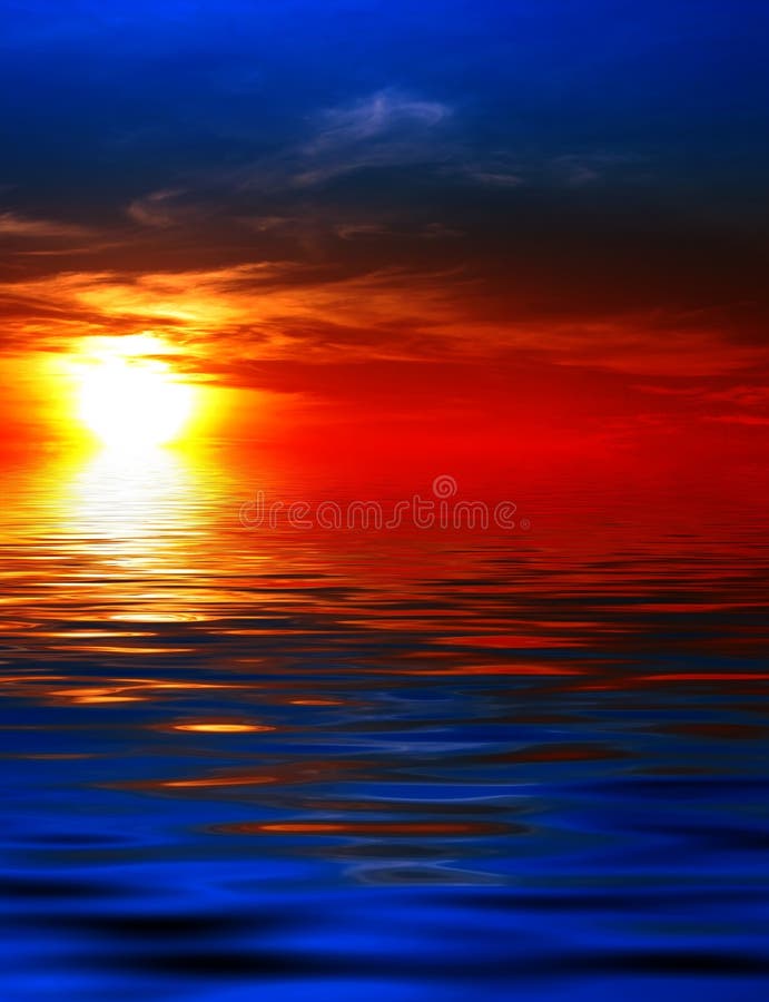 Red sunset stock photo. Image of evening, peaceful, journey - 1532286