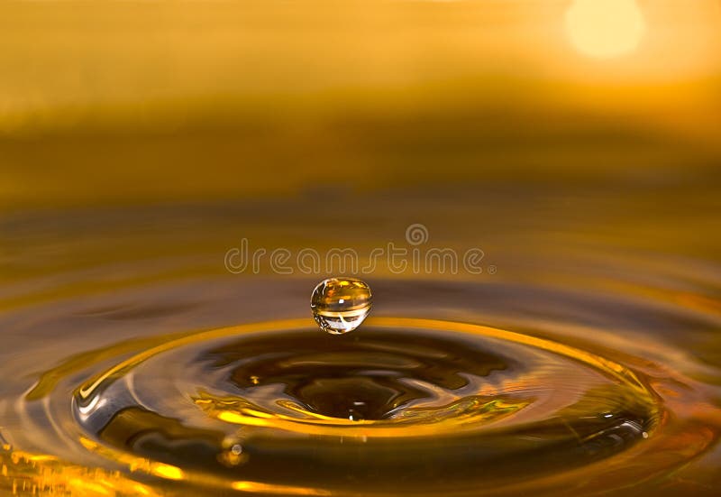 Sunset Water Drop stock photo. Image of cool, concept - 6478672