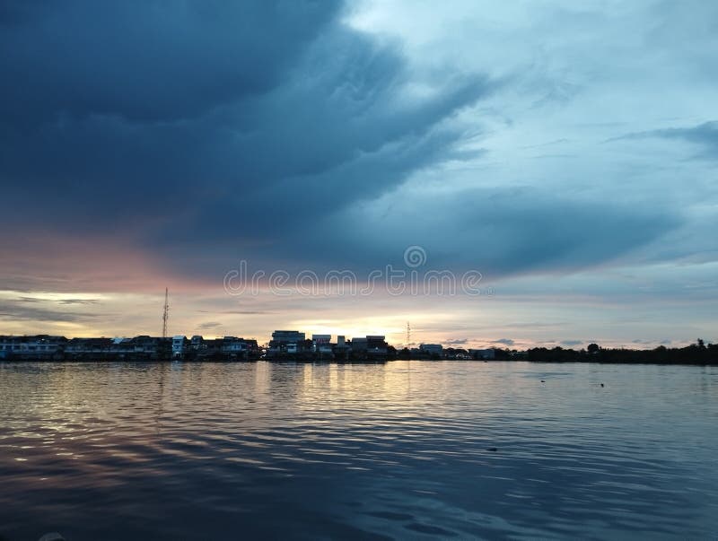 Sunset water stock photo. Image of ocean, morning, beach - 270408262