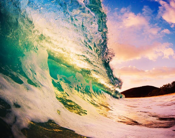 1,027 Ocean Wave Tube Sunset Beach Cali Stock Photos - Free & Royalty ...