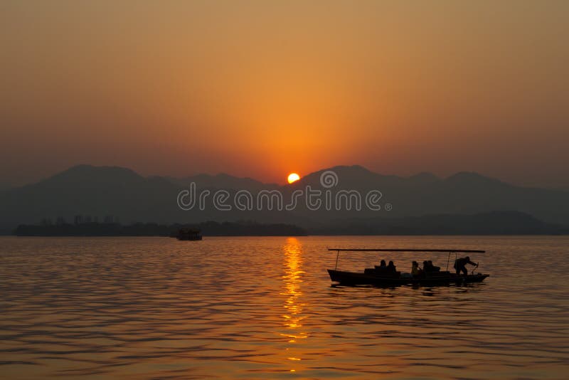 Sunset stock image. Image of sunset, west, china, willow - 38801043
