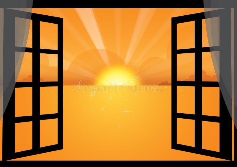 Sunset Through The Window Royalty Free Stock Photography - Image: 24438817