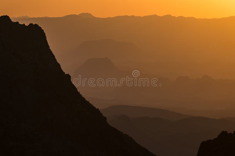 Sunset at the Window in Big Bend Stock Image - Image of bend, nature ...