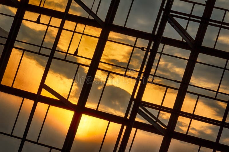 Sunset through a Window. Street Photo Stock Image - Image of space ...