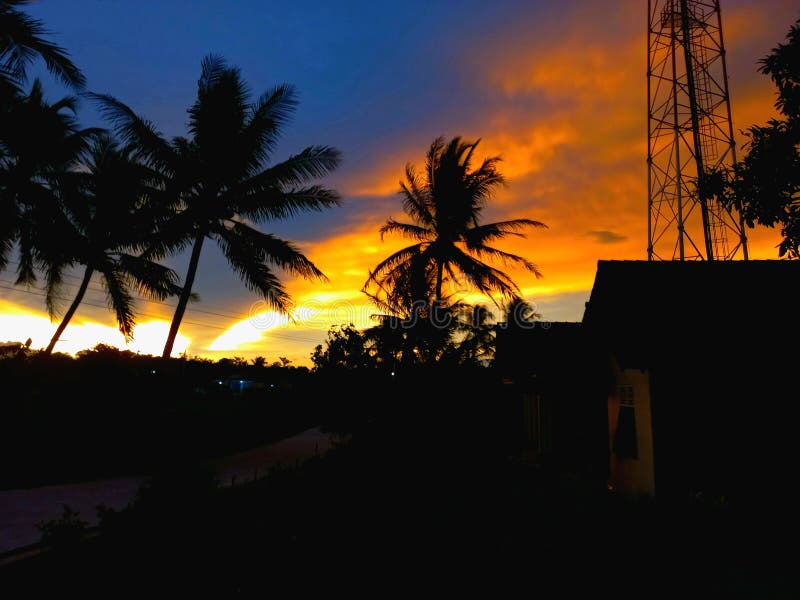 Sunset yesterday stock image. Image of yesterday, sunset - 266040697