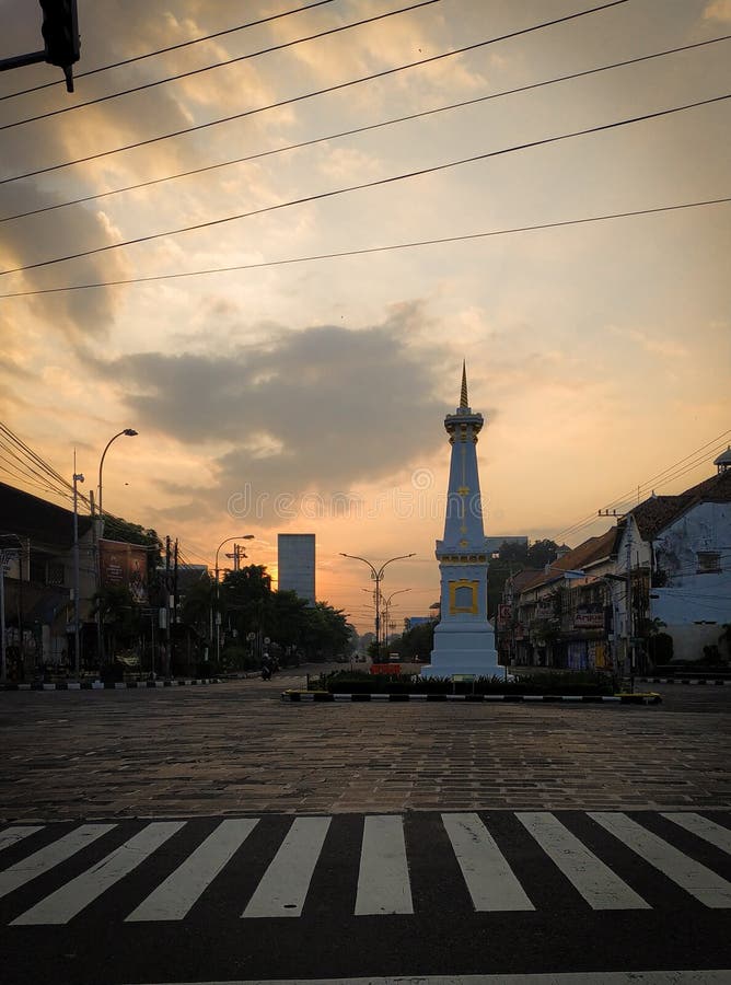 Sunset Yogyakarta is Beautiful Editorial Photography - Image of evening ...
