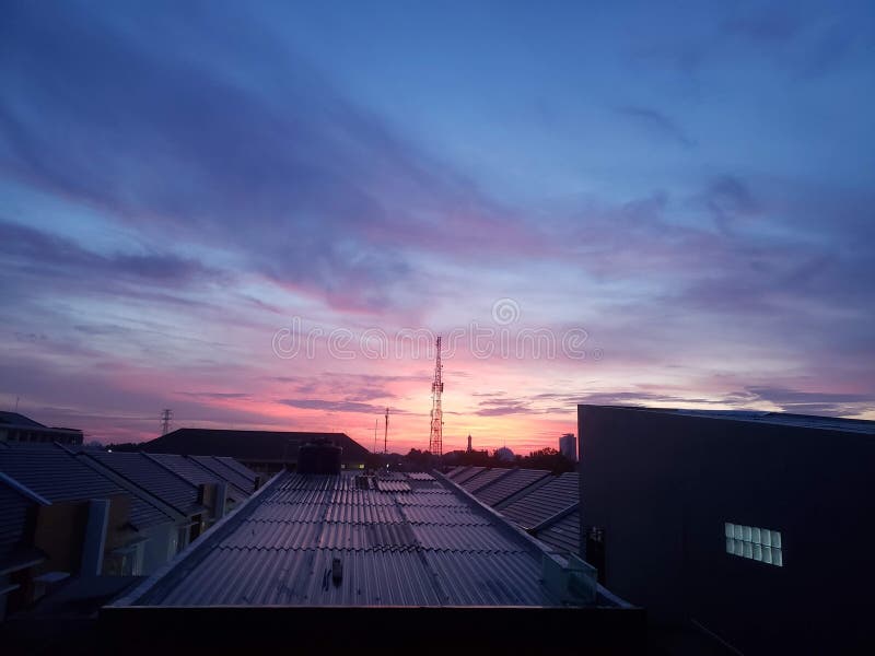 Sunsets Blue Orange Sky Gradations Stock Photos - Free & Royalty-Free ...