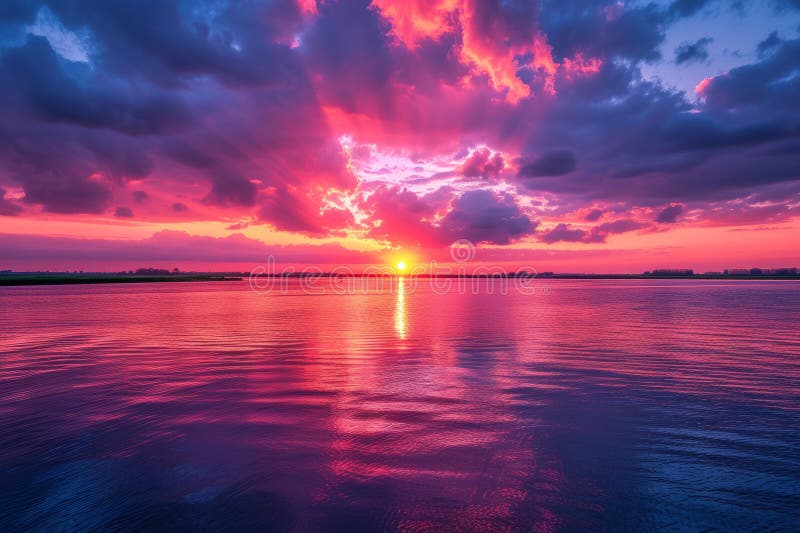 Sunsets and Sunrises All Over the World Stock Illustration ...