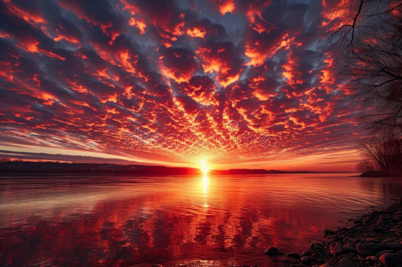 Sunsets and Sunrises All Over the World Stock Illustration ...