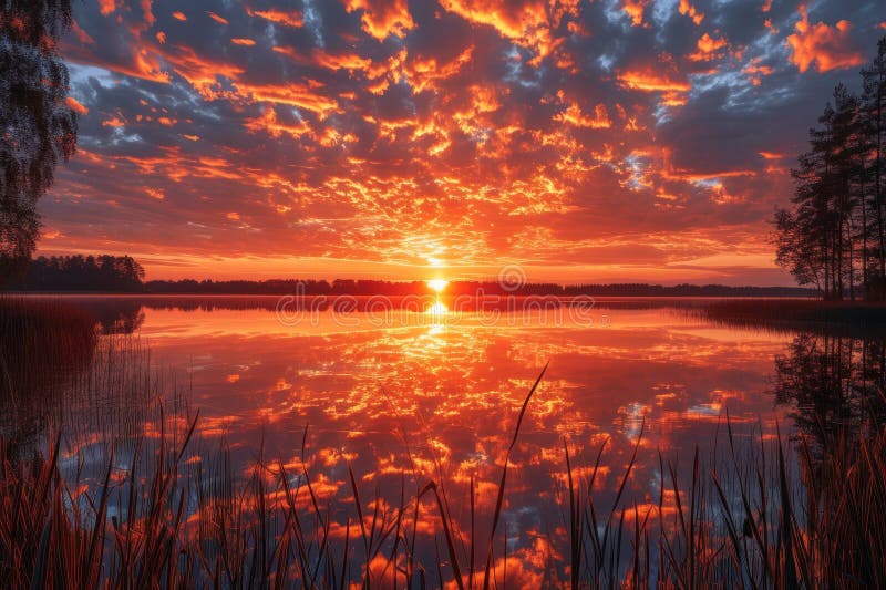 Sunsets and Sunrises All Over the World Stock Illustration ...