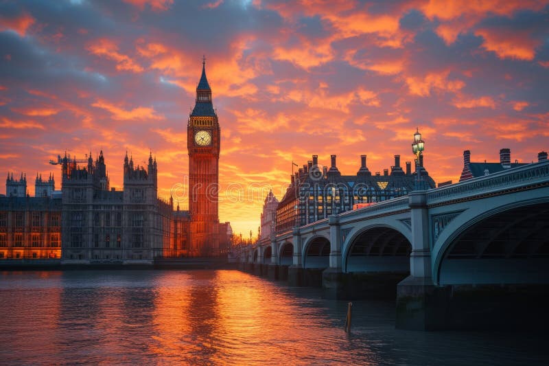 Sunsets and Sunrises All Over the World Stock Illustration ...