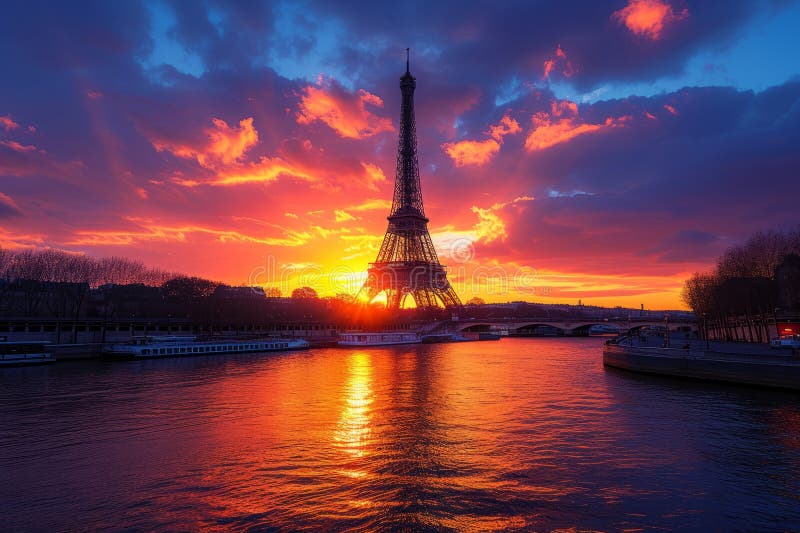 Sunsets and Sunrises All Over the World Stock Illustration ...