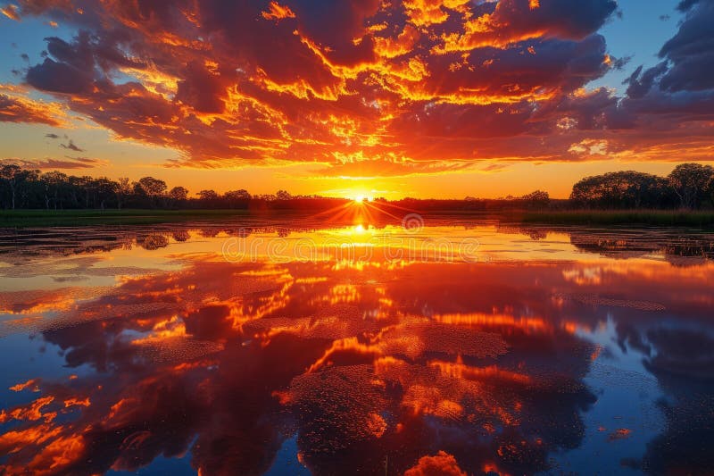 Sunsets and Sunrises All Over the World Stock Illustration ...