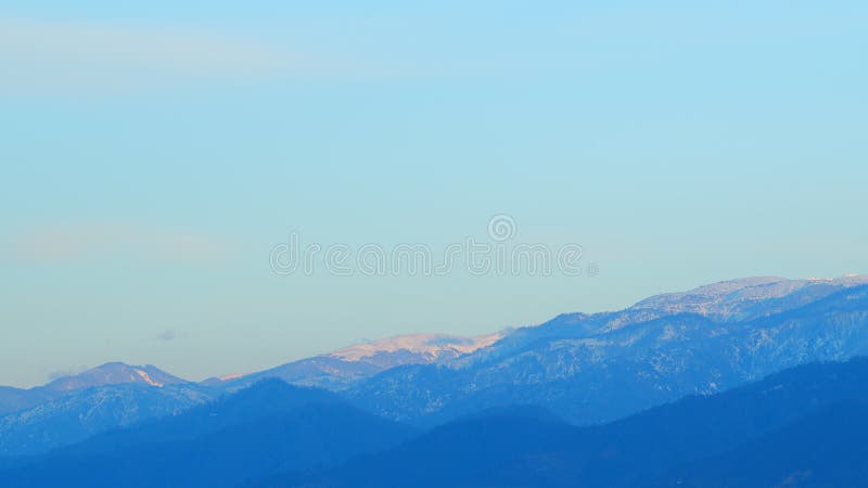 Sunsetting with Mountain Silhouette Shape. Big Beautiful Sunset Cloud ...