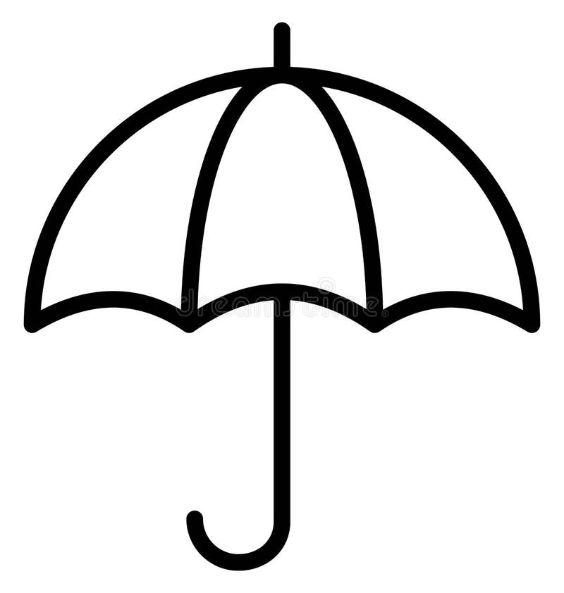 Sunshade Vector Icon Which Can Easily Modified or Edit Stock Vector ...