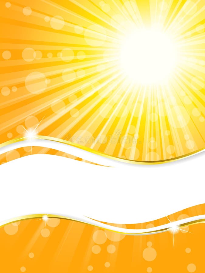 Sunshine Banner with Transparencies, Horizontal Stock Vector ...