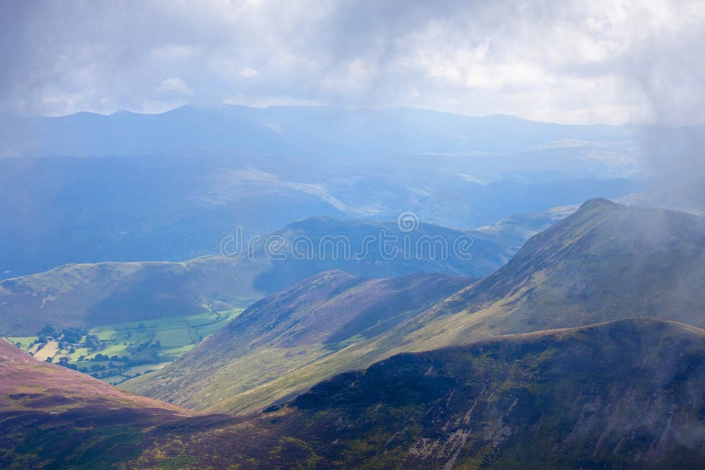 Sunshine Breaks through Rain Cloud Stock Photo - Image of nature ...