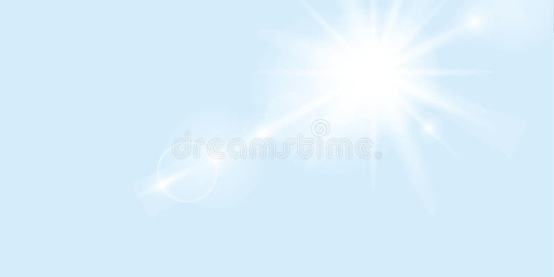 Sunshine Bright Blue Background Stock Vector - Illustration of soft ...