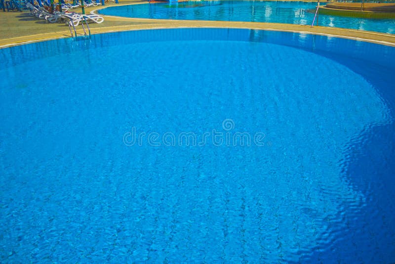 Sunshine and Clear Water of Swimming Pool Stock Photo - Image of ...