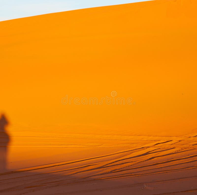 Morocco. Sand Dunes of Sahara Desert Stock Image - Image of color ...