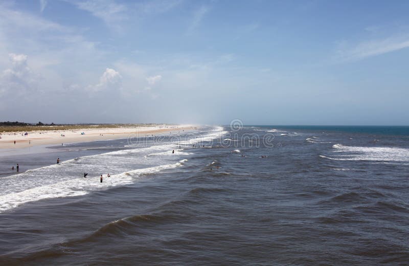 Sunshine Florida beach stock image. Image of resort - 111641285