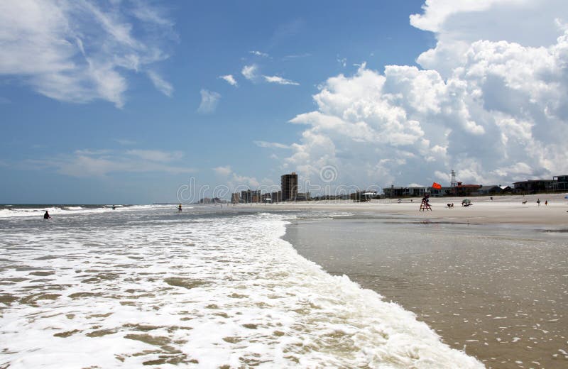 Sunshine Florida beach stock image. Image of piers, enjoyment - 111641321