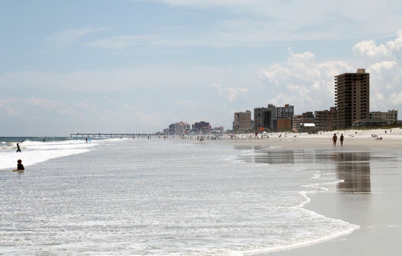 Sunshine Florida beach editorial photography. Image of clouds - 111641372