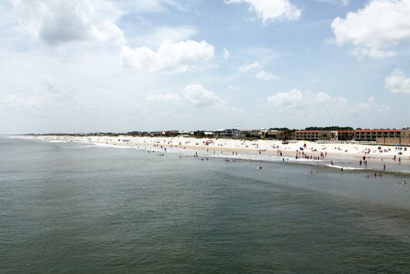 Sunshine Florida beach stock photo. Image of hotel, fisherman - 111641308