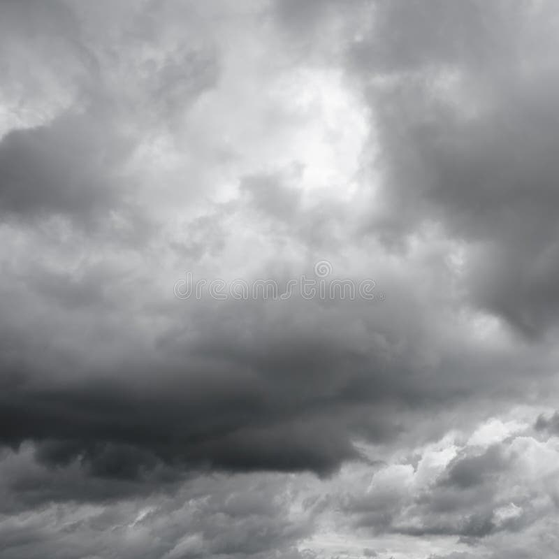 Sunshine through Gray Sky, Rain. Stock Image - Image of clouds, gray ...