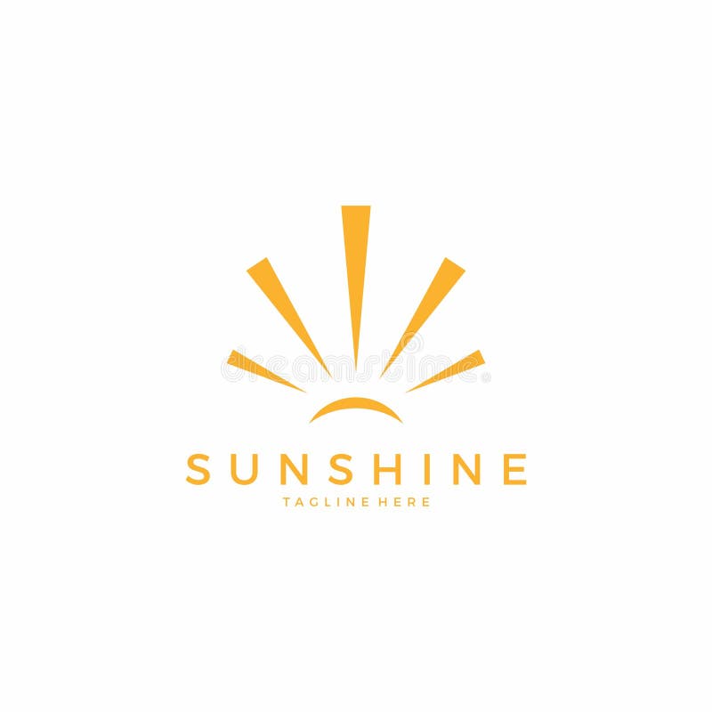 Sunshine Logo Design. Sun Logo Symbol Stock Vector - Illustration of ...