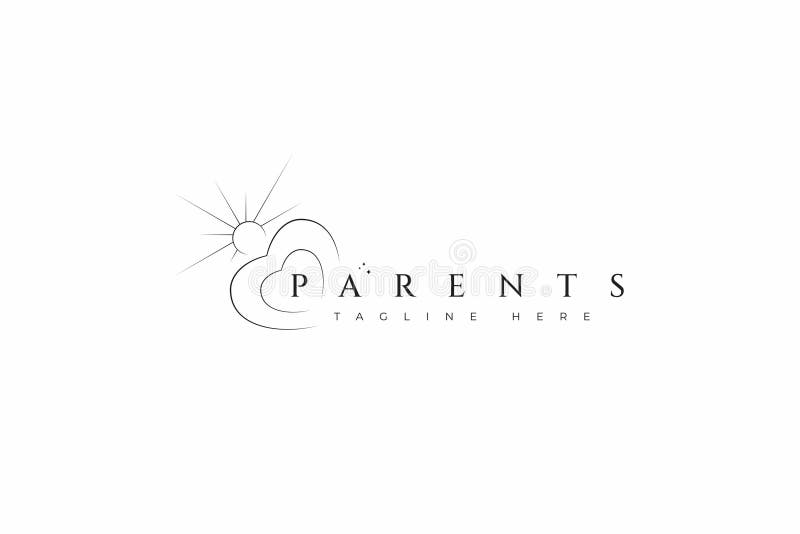 Sunshine and Love Sign Symbol Parenting Logo Stock Vector ...