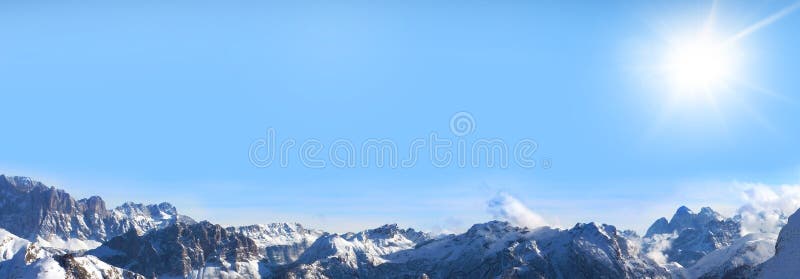 Sunshine over the alps stock image. Image of wide, weather - 35682549