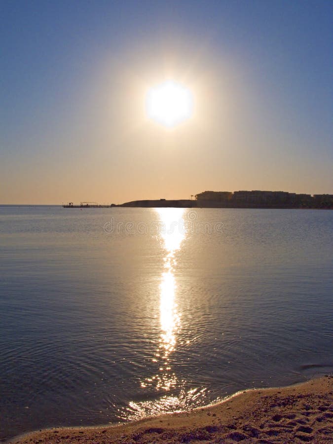 Sunshine over the sea stock image. Image of sunshine, blue - 6414485