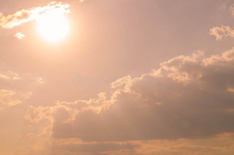 Sunshine on pink blue sky stock photo. Image of white - 42590340