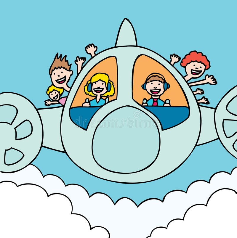 Happy Passenger Plane Stock Illustrations – 2,800 Happy Passenger Plane ...