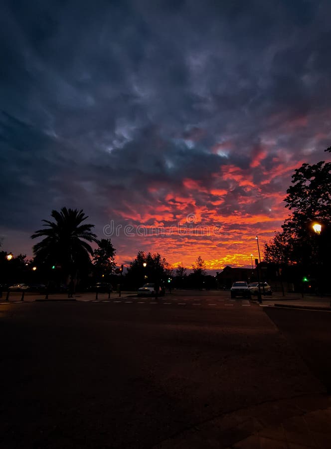 The dusk of Valencia stock image. Image of sunlight - 272571579