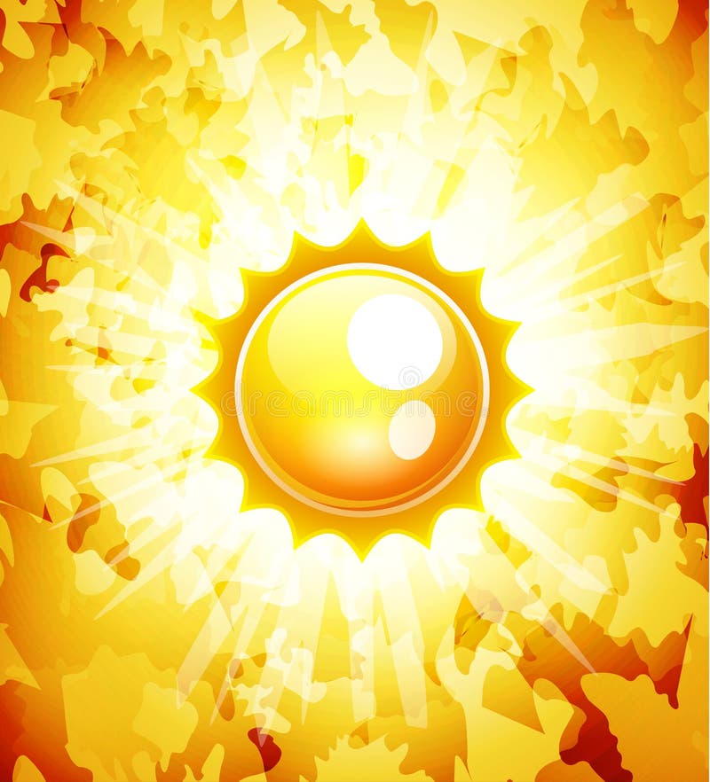 Sunshine Vector Abstract Background Stock Vector - Illustration of rays ...