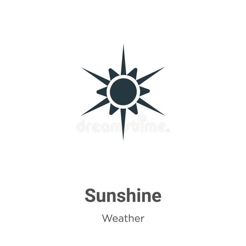 Sunshine Icon in Filled, Thin Line, Outline and Stroke Style. Vector ...