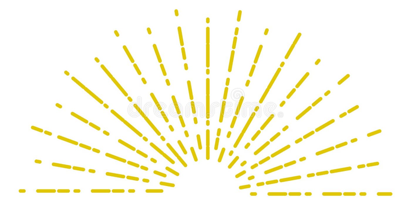 Sunburst Dashed Line Stock Illustrations – 329 Sunburst Dashed Line ...