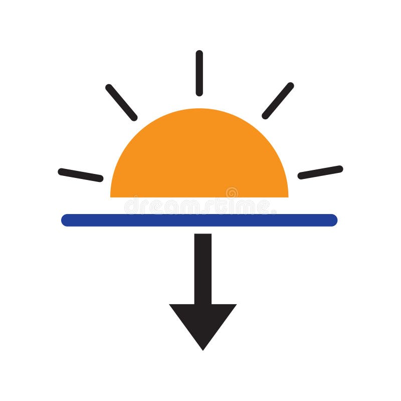 Sunshine weather icon stock vector. Illustration of vector - 264881139