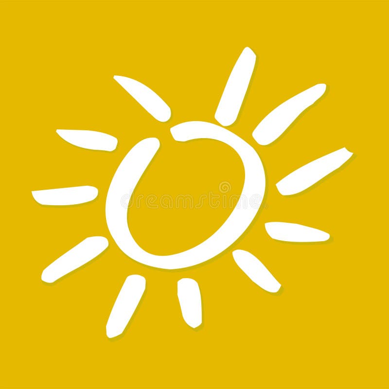 Sunshine yellow stock illustration. Illustration of white - 5241438