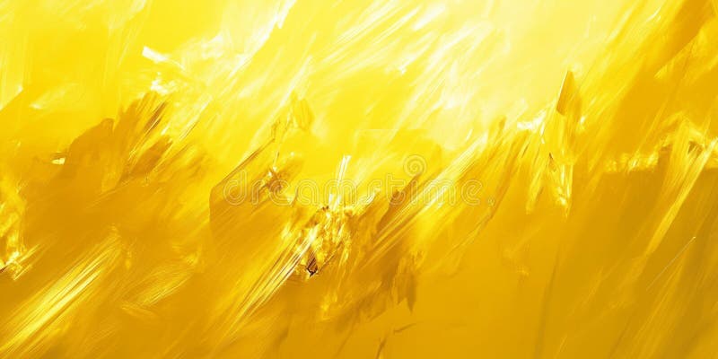 A Sunshine Yellow Abstract Background with Glowing Edges and Sharp ...