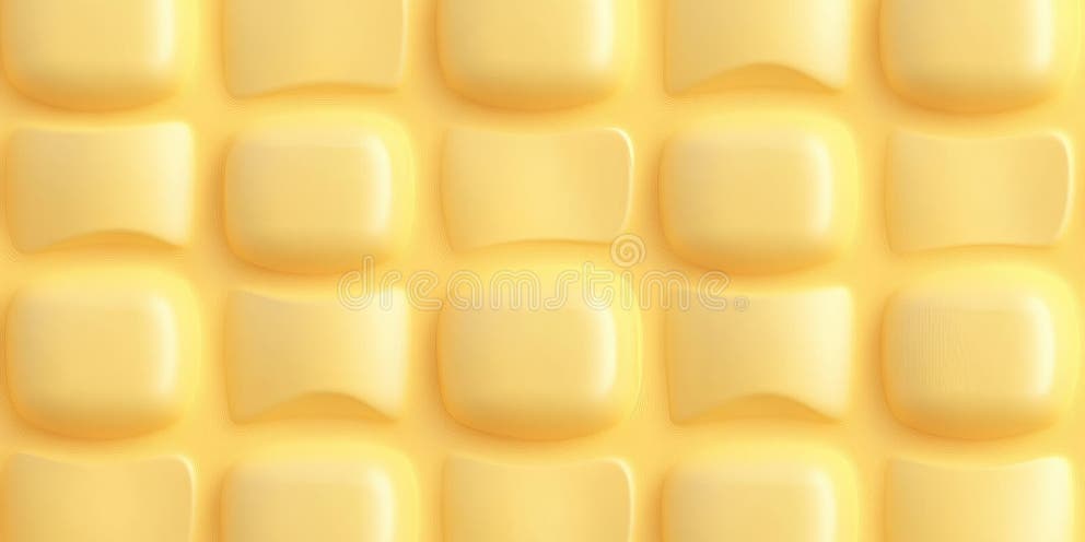 A Sunshine Yellow Abstract Background with a Repeating Pattern of Soft ...