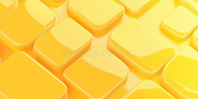 A Sunshine Yellow Abstract Background with a Repeating Pattern of Soft ...