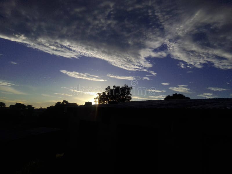 Sunshot stock photo. Image of night, cloud, screenshot - 216997416