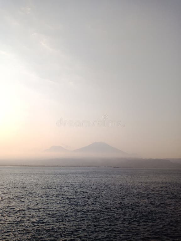 Sunsite on the sea stock image. Image of mountain, dusk - 295583079