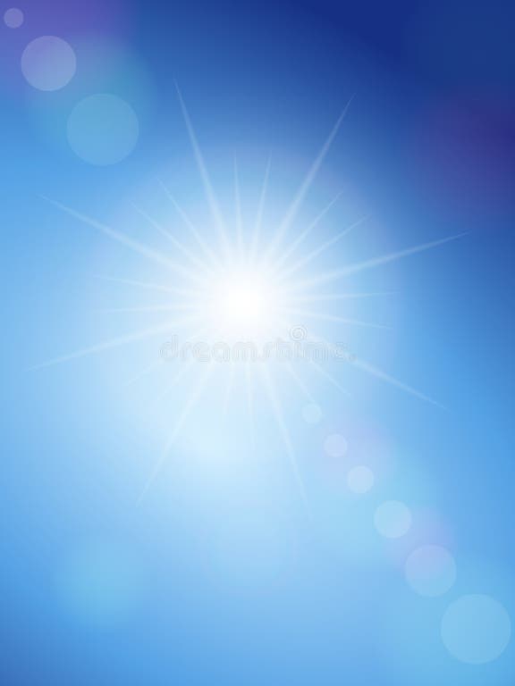 Sunspot and blue sky stock vector. Illustration of sunspot - 20285019