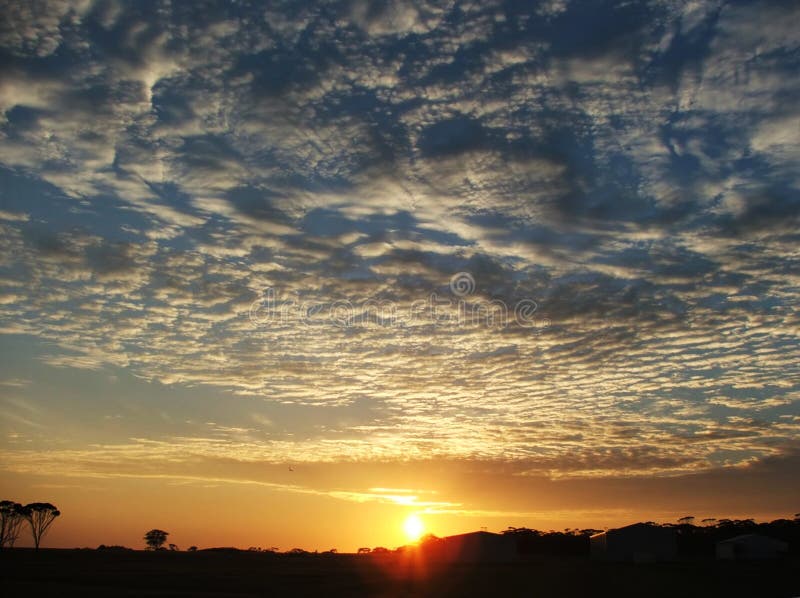 Sunsrise sky over farm stock photo. Image of outdoor, space - 262758