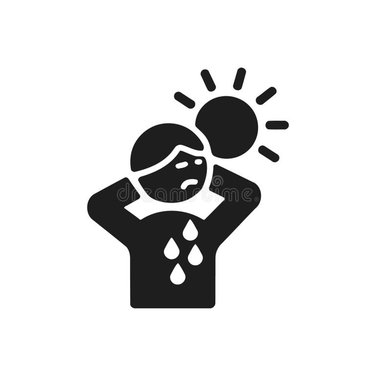 Sunstroke Icon stock vector. Illustration of icon, heat - 361856469